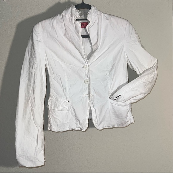 Cinque | Jackets & Coats | White Blazer Womens Size 34 3 Button Jacket ...